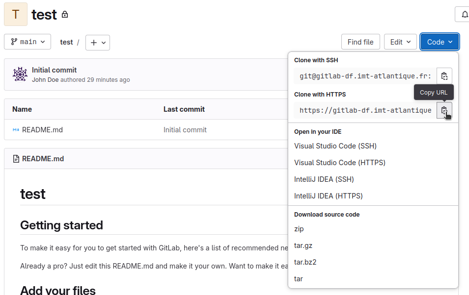 Gitlab - Parcours DevOPS