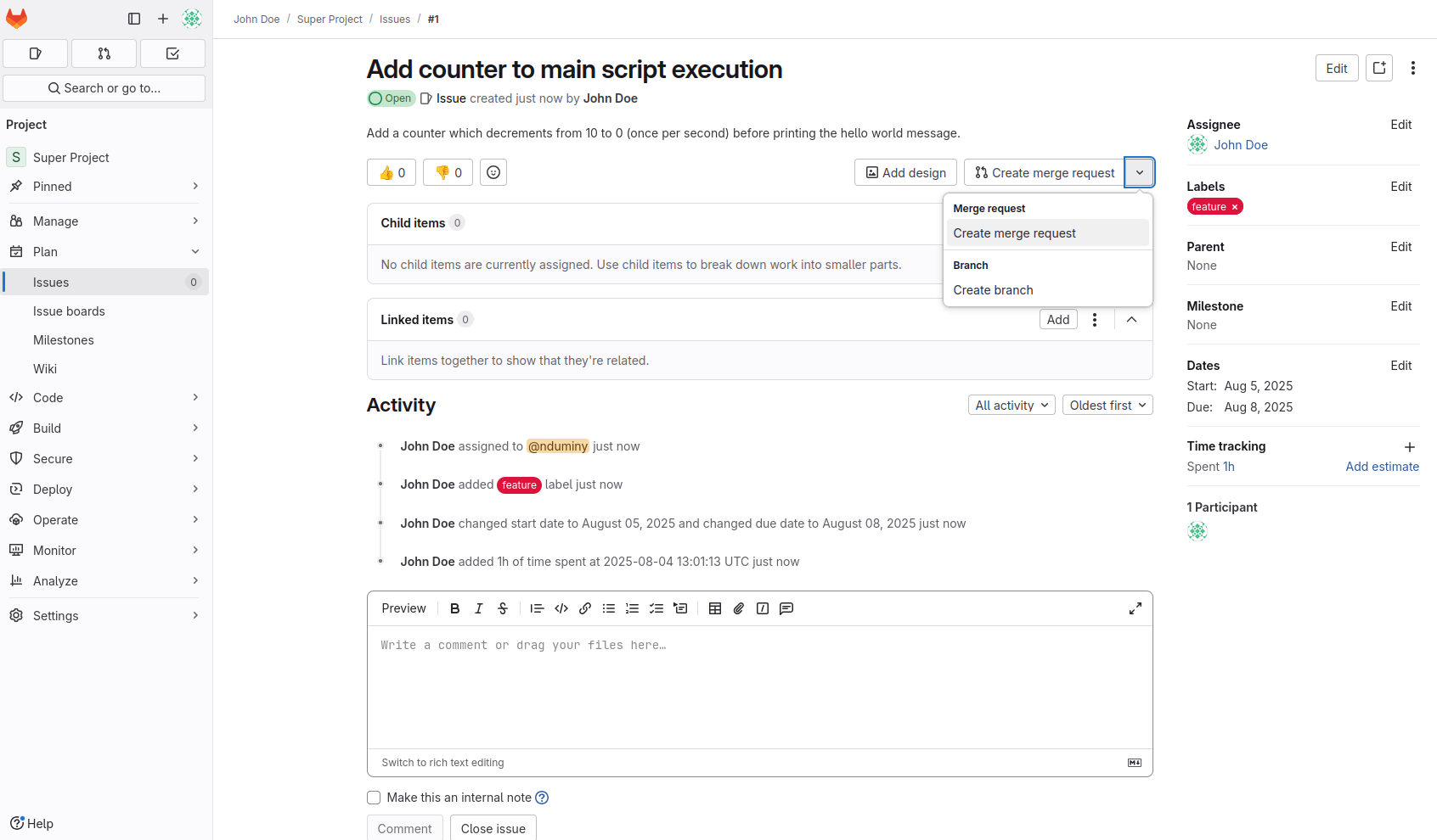 Gitlab - Parcours DevOPS