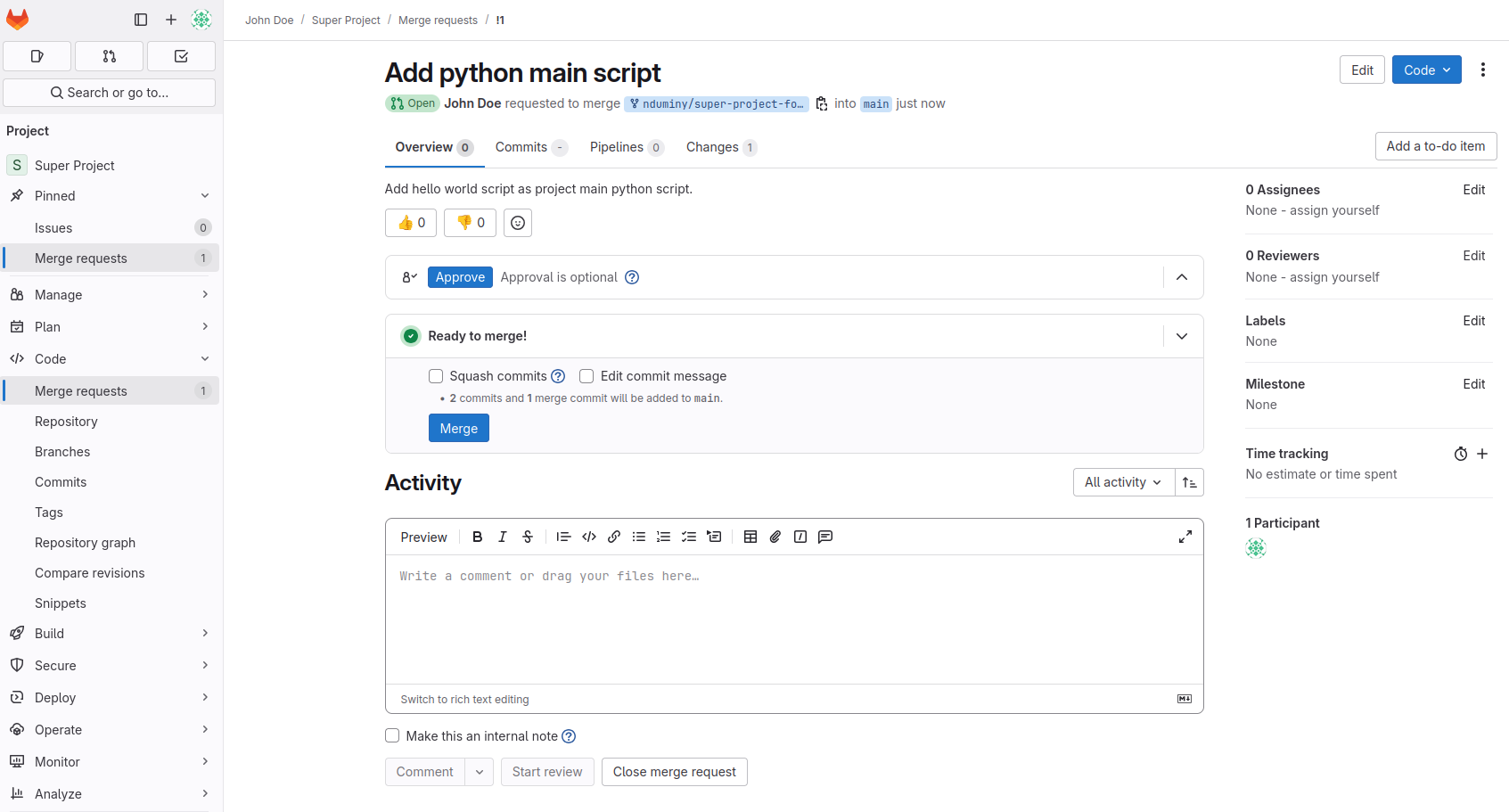 Gitlab - Parcours DevOPS